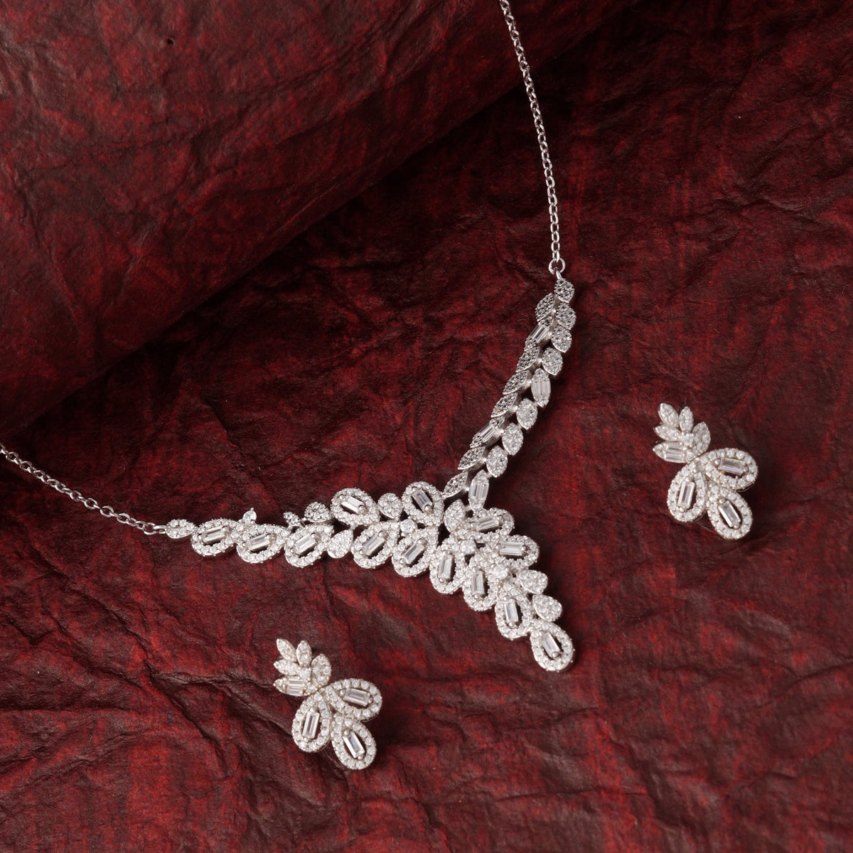 Pure Silver Necklace Sets – Shop Authentic 925 Silver Jewellery Online ...
