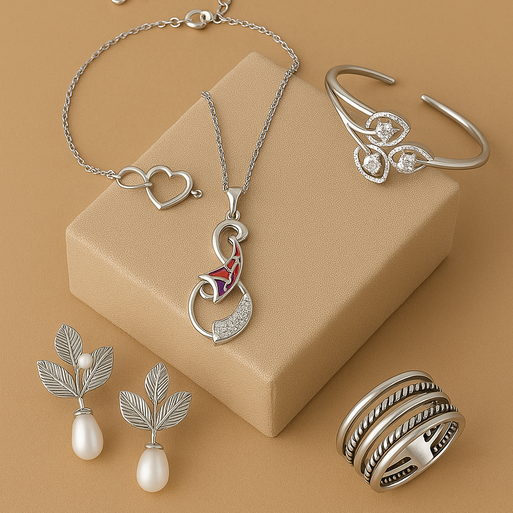 Elegant Silver Jewellery for Women – Bracelets & Chains for Every Style ...